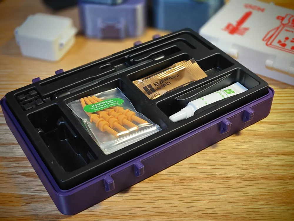 Bambu-style H2D Toolbox Hardware-Free Original Equipment Storage Box ...