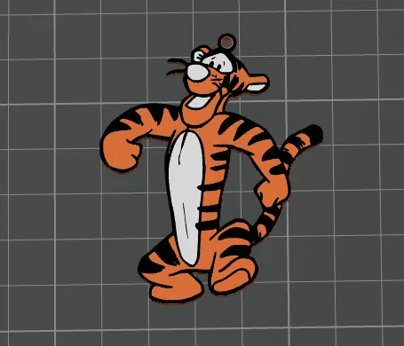 Tigger Keychain by SnydersCutCreations - MakerWorld