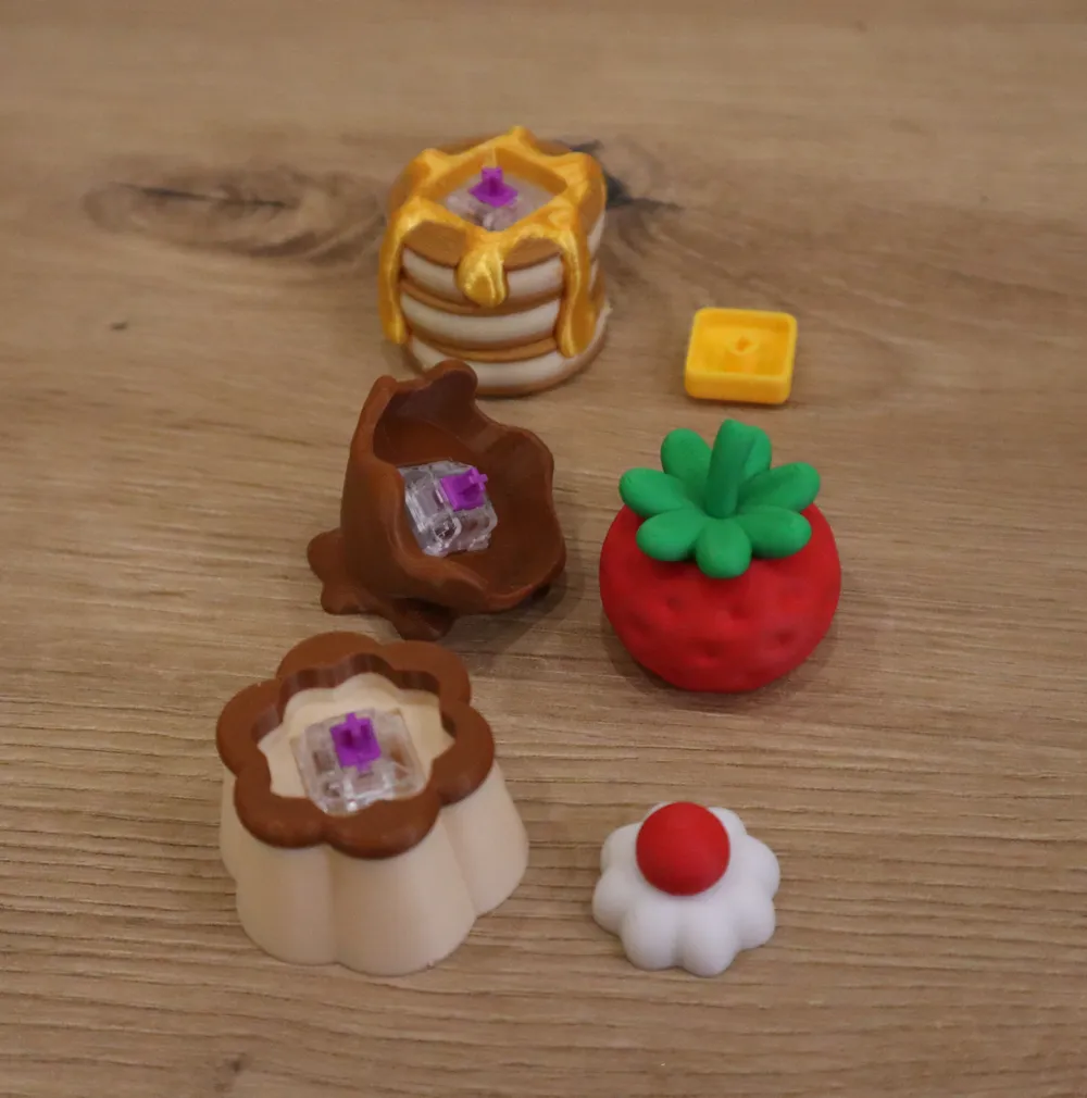 Clickers (Pudding, Chocolate Strawberry, Pancake) by IDMyron MakerWorld ...