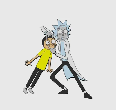 Rick and Morty portal hanger decoration by noriwl - MakerWorld