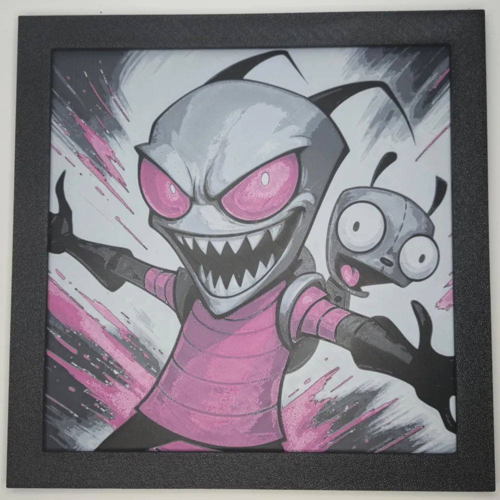 Invader Zim Hueforge by LoFi Layers MakerWorld: Download Free 3D Models