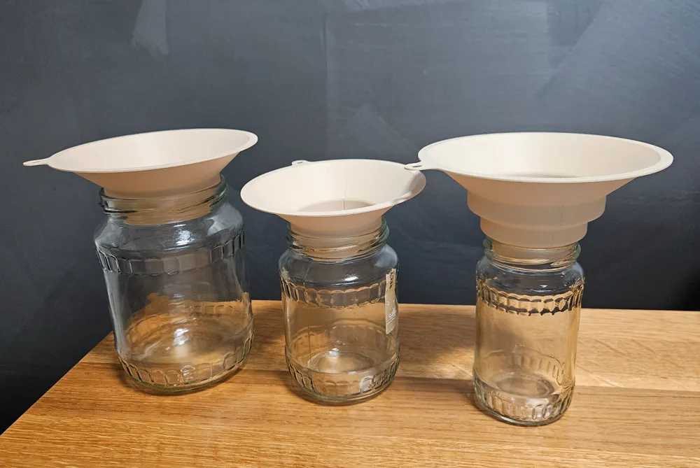 Universal funnel fits all 3 sizes of pickling jars by ...