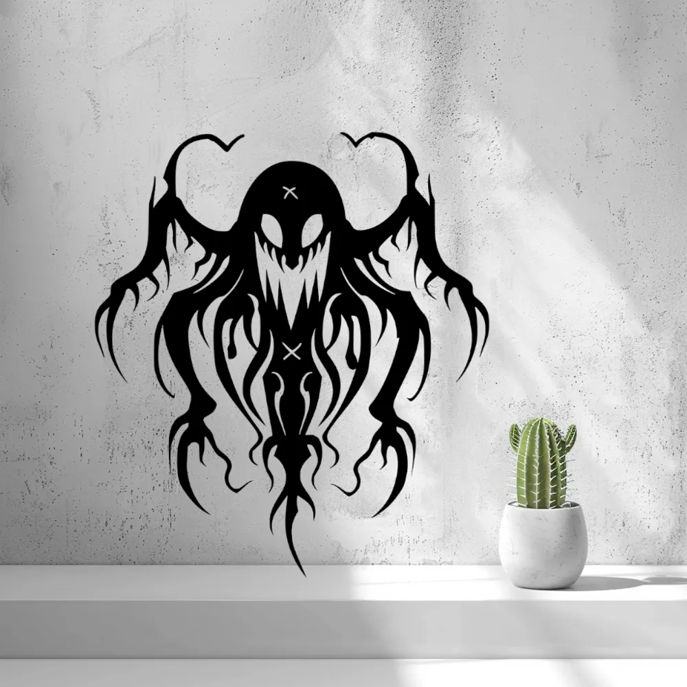 Horror Creature Design Wall Art / Wall Tattoo by 2D Art MakerWorld ...