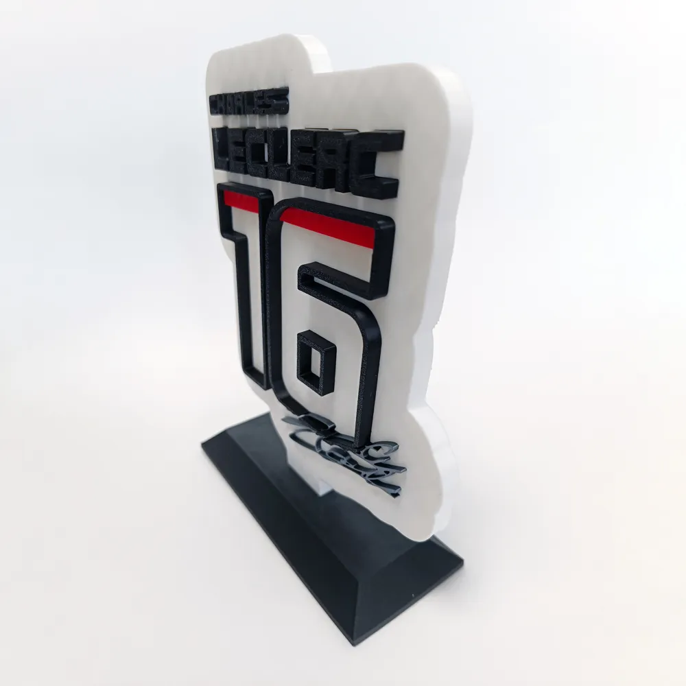 Logo Charles Leclerc - F1 - Free 3D Print Model - MakerWorld