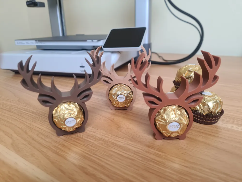 Ferrero Rocher Reindeer - Free 3D Print Model - MakerWorld