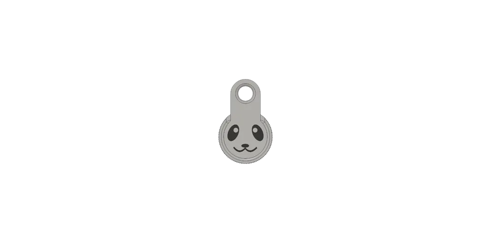Shopping Trolley Token - Panda (with pendant) by grzegorzk - MakerWorld