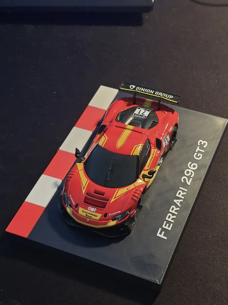 Shell Ferrari 296 GT3 stand 1/41 - Free 3D Print Model - MakerWorld