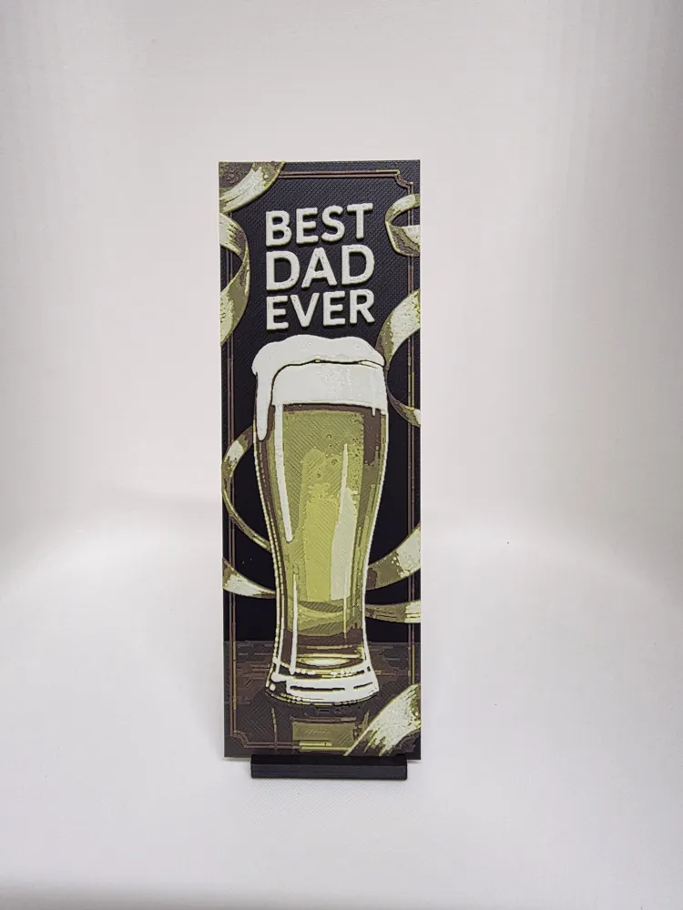 Best Dad Ever Bookmark - Free 3D Print Model - MakerWorld