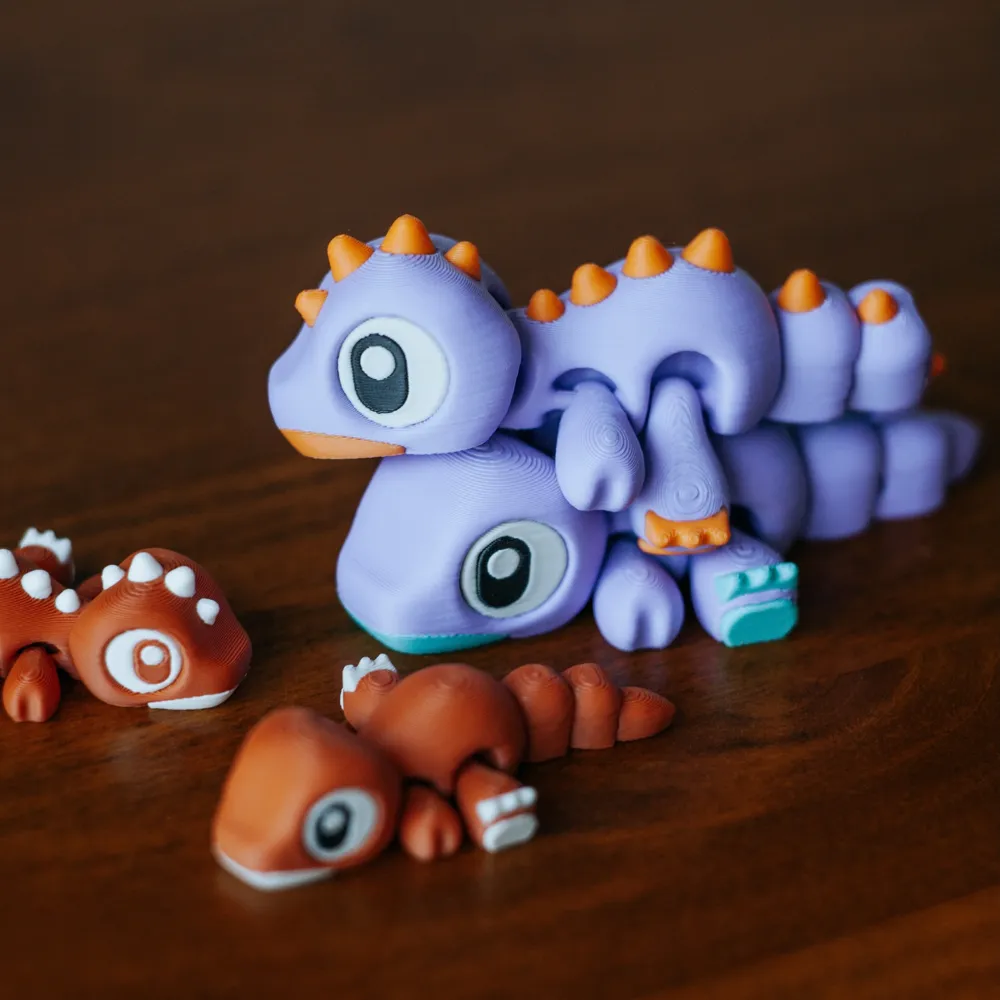Printyboy - Flexi T-Rex Hatchlings - Free 3D Print Model - MakerWorld