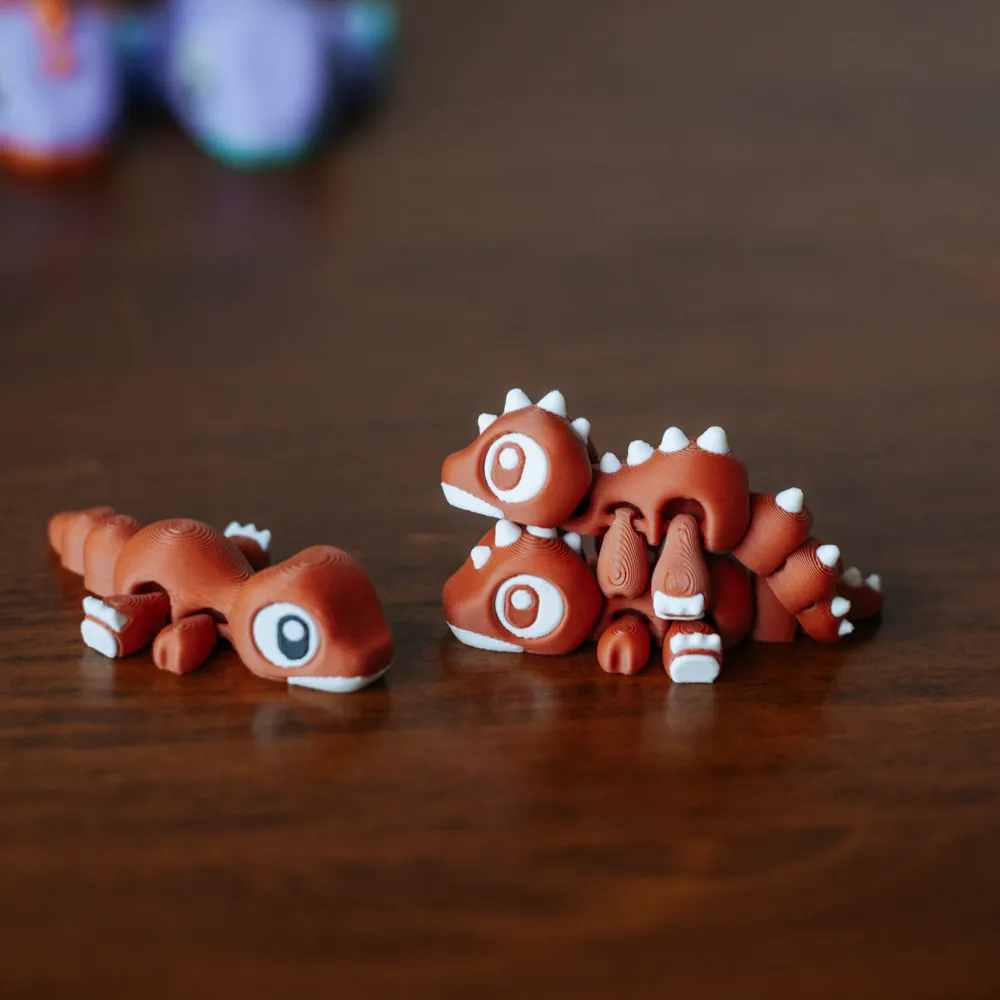 Printyboy - Flexi T-Rex Hatchlings - Free 3D Print Model - MakerWorld