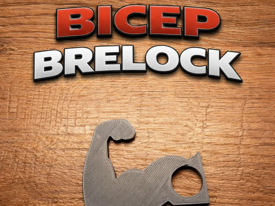 Bicep Brelock – Arm Keychain - Free 3D Print Model - MakerWorld