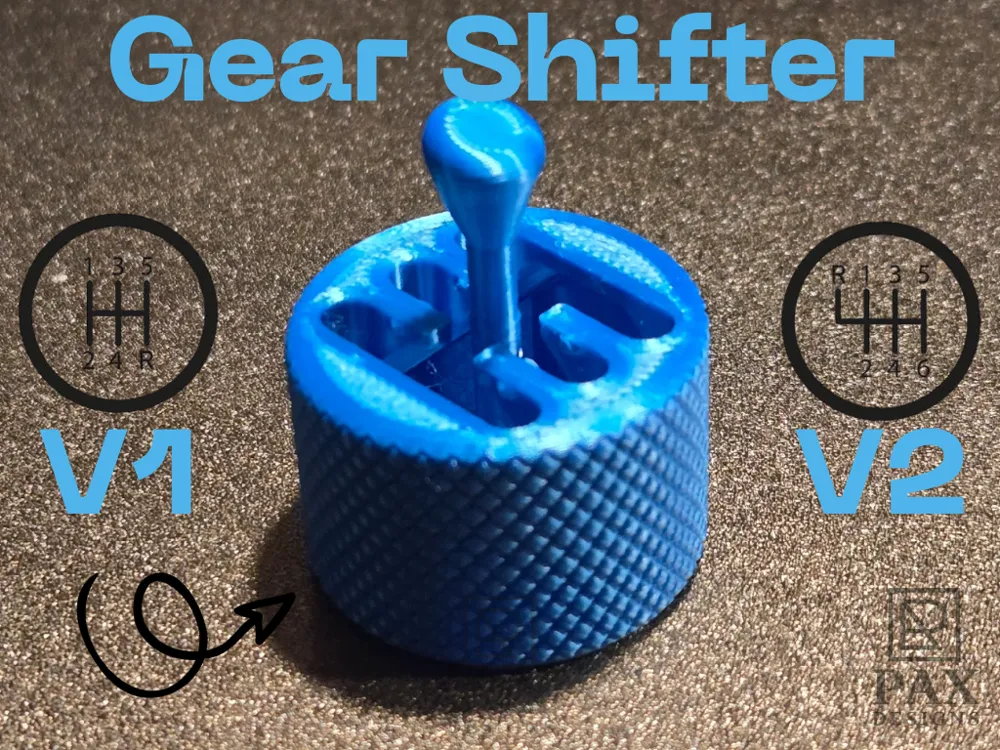 H-Shift Gear Shifter| PAX Designs - Free 3D Print Model - MakerWorld