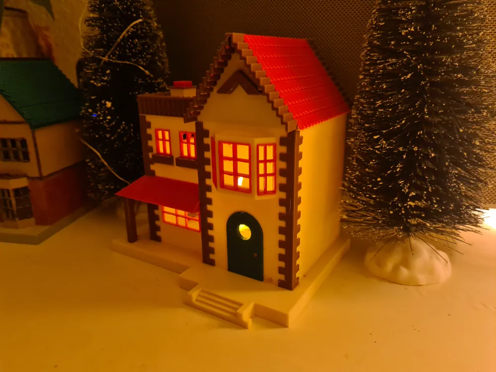 christmas house - Free 3D Print Model - MakerWorld