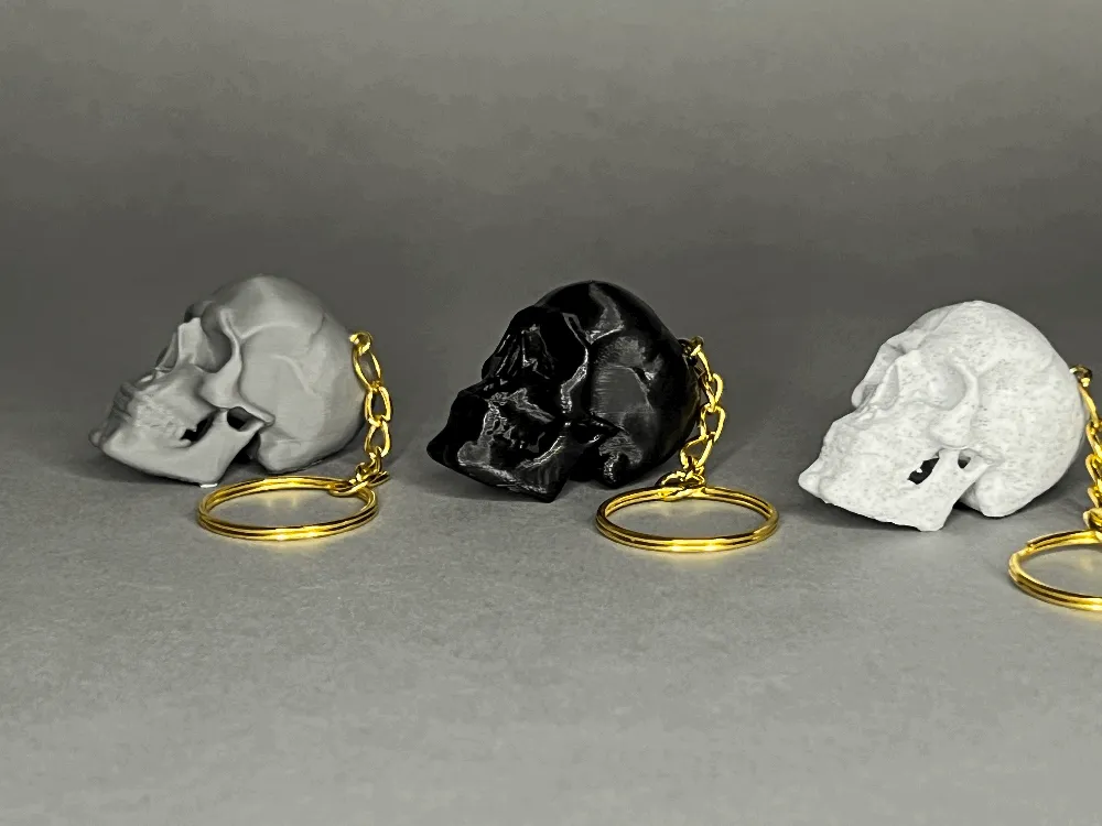 Skull keychains (Commercial use) - Free 3D Print Model - MakerWorld