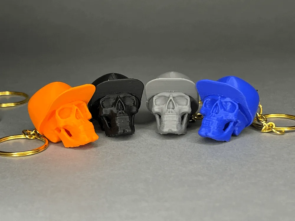 Skull keychains (Commercial use) - Free 3D Print Model - MakerWorld