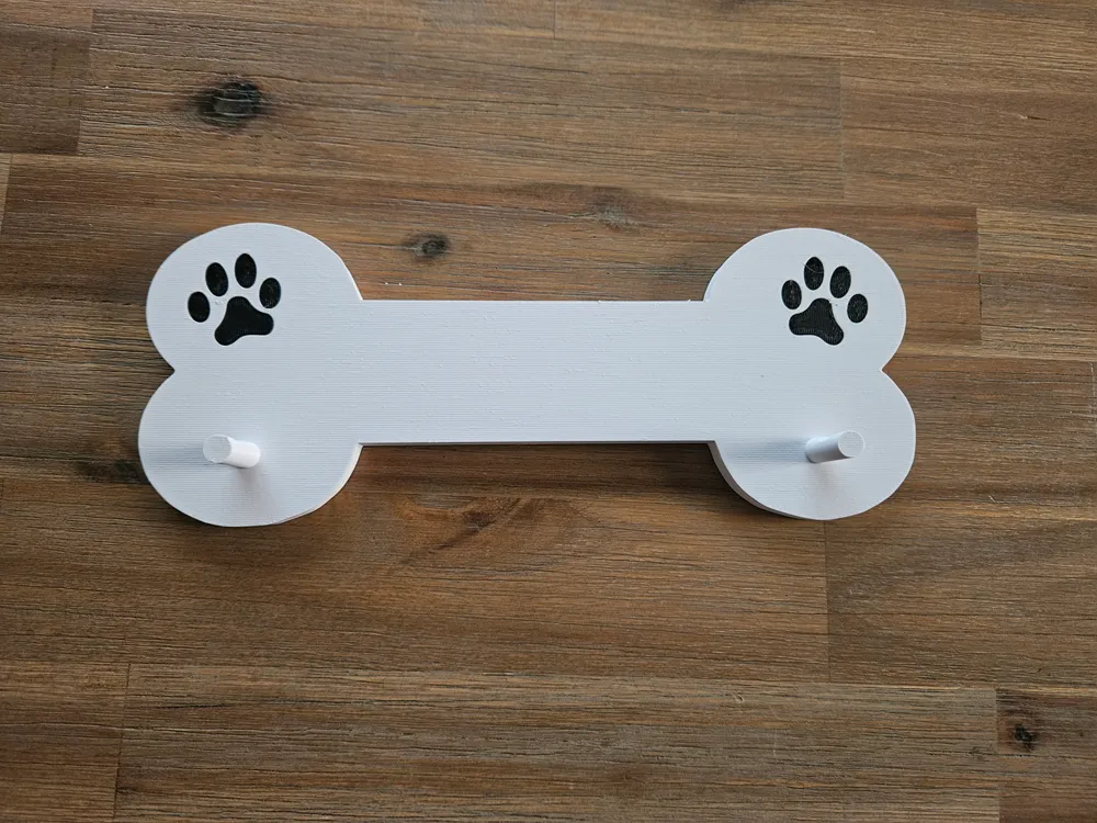 Customizable dog bone key hook by k3ldar - MakerWorld
