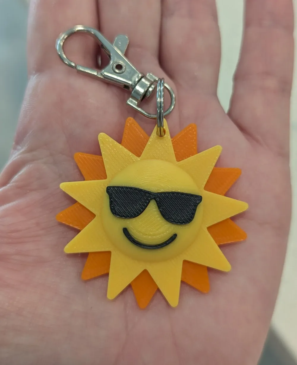 Chaveiro Sol - Modelo gratuito para impressão 3D - MakerWorld