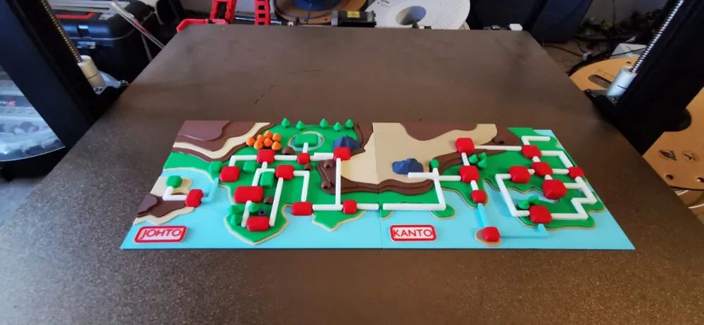 Kanto Pokémon map by Lolly MakerWorld: Download Free 3D Models
