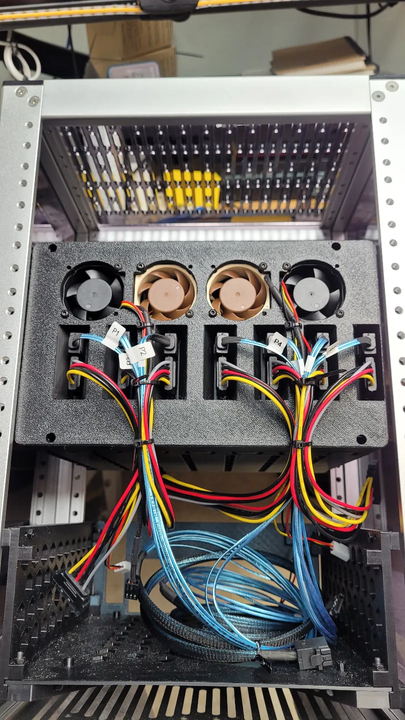 Seven bay NAS shelf for 10 inch mini rack, 3U by RagingRoosevelt ...