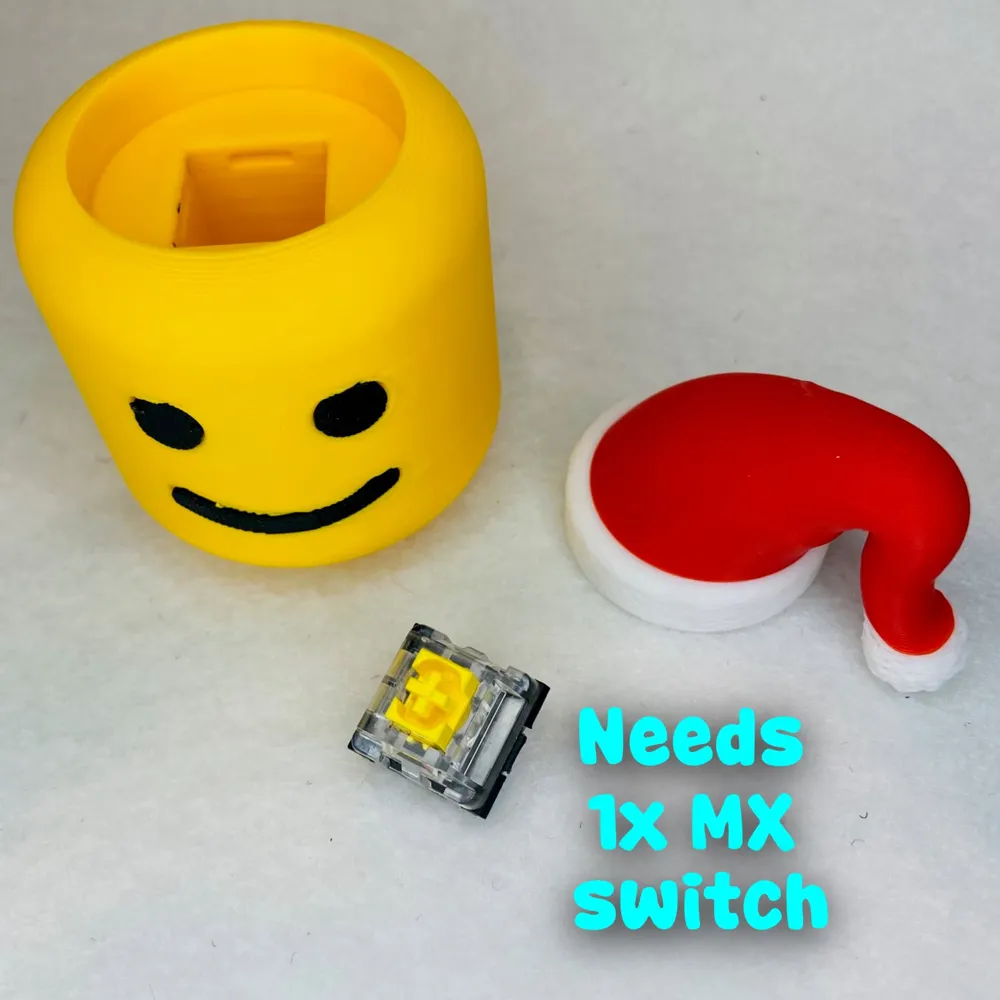 Santa Building Block Head Clicker Fidget