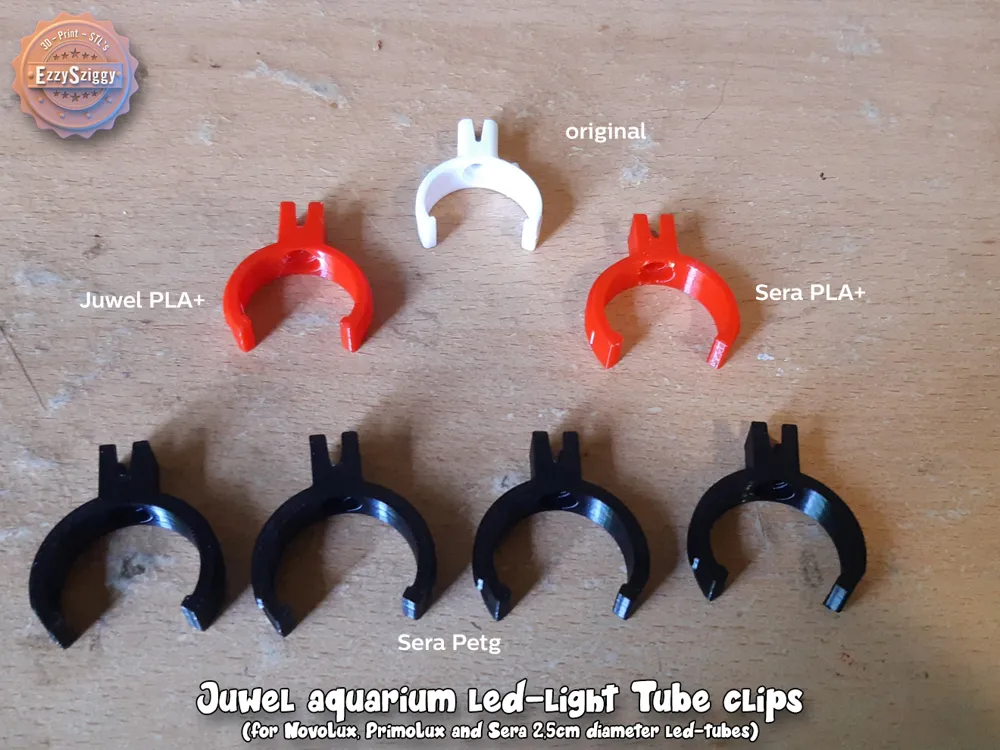 Juwel aquarium led-light Tube clips by EzzySziggy - MakerWorld