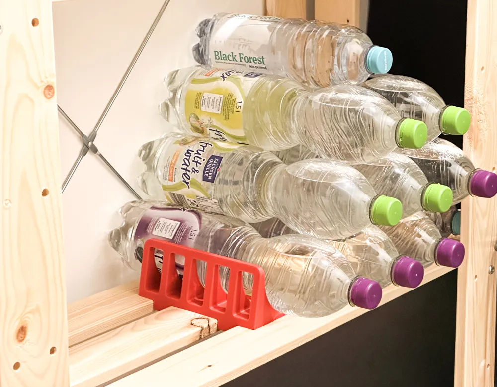Bottle Chock for IKEA ALBERT Shelf - Free 3D Print Model - MakerWorld