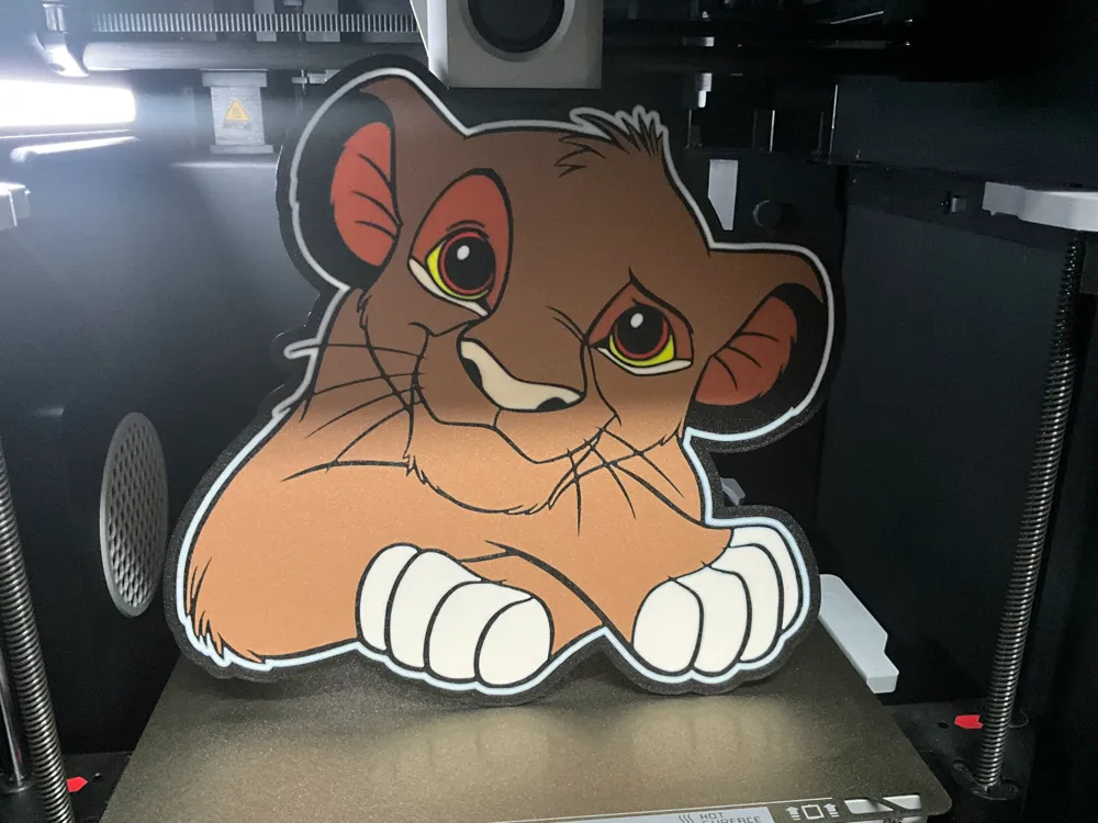 lion king simba led Lightbox stl dispo by Vitormhs - MakerWorld