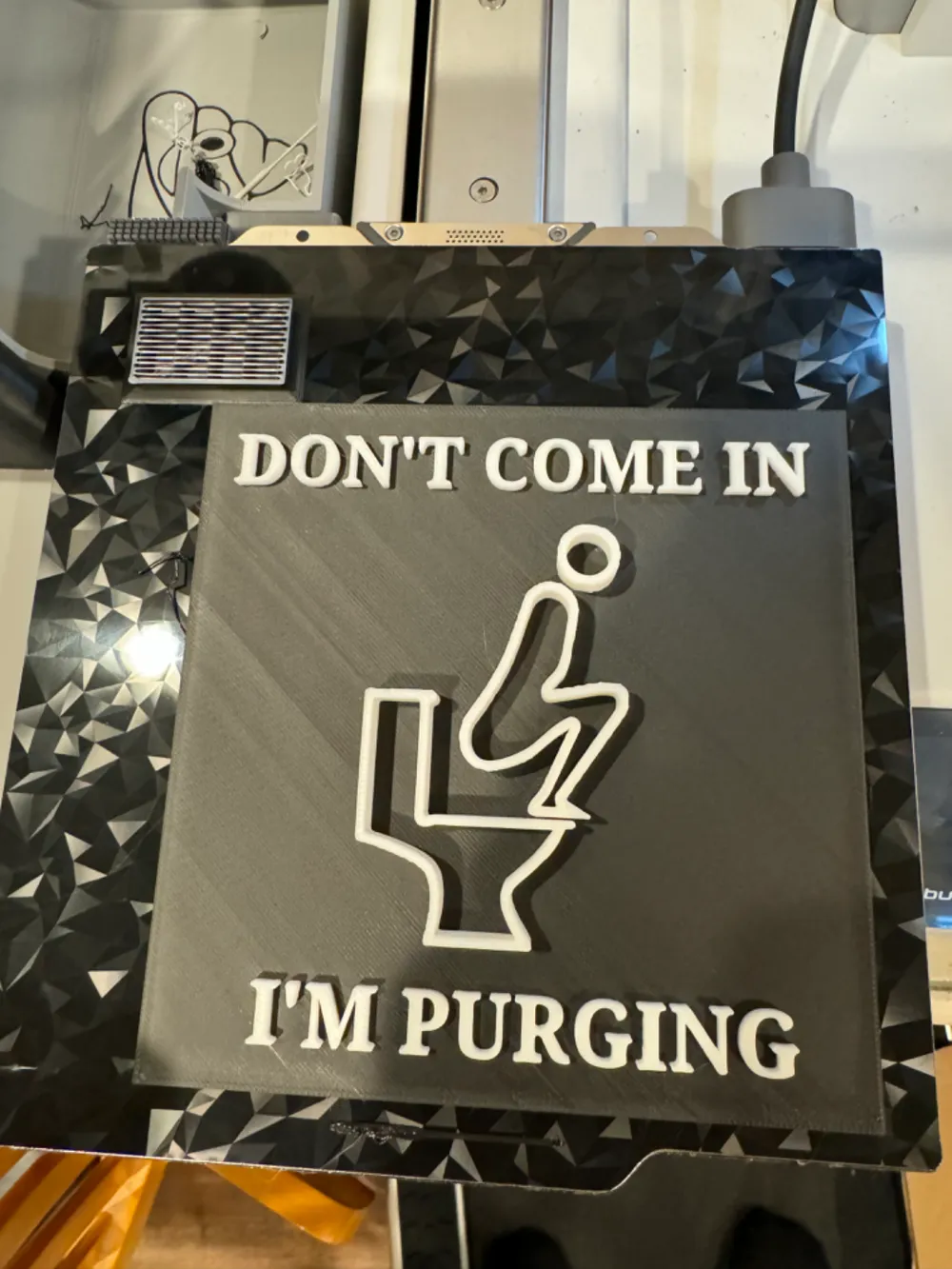 I'm Purging Bathroom Sign by woolzy81 - MakerWorld