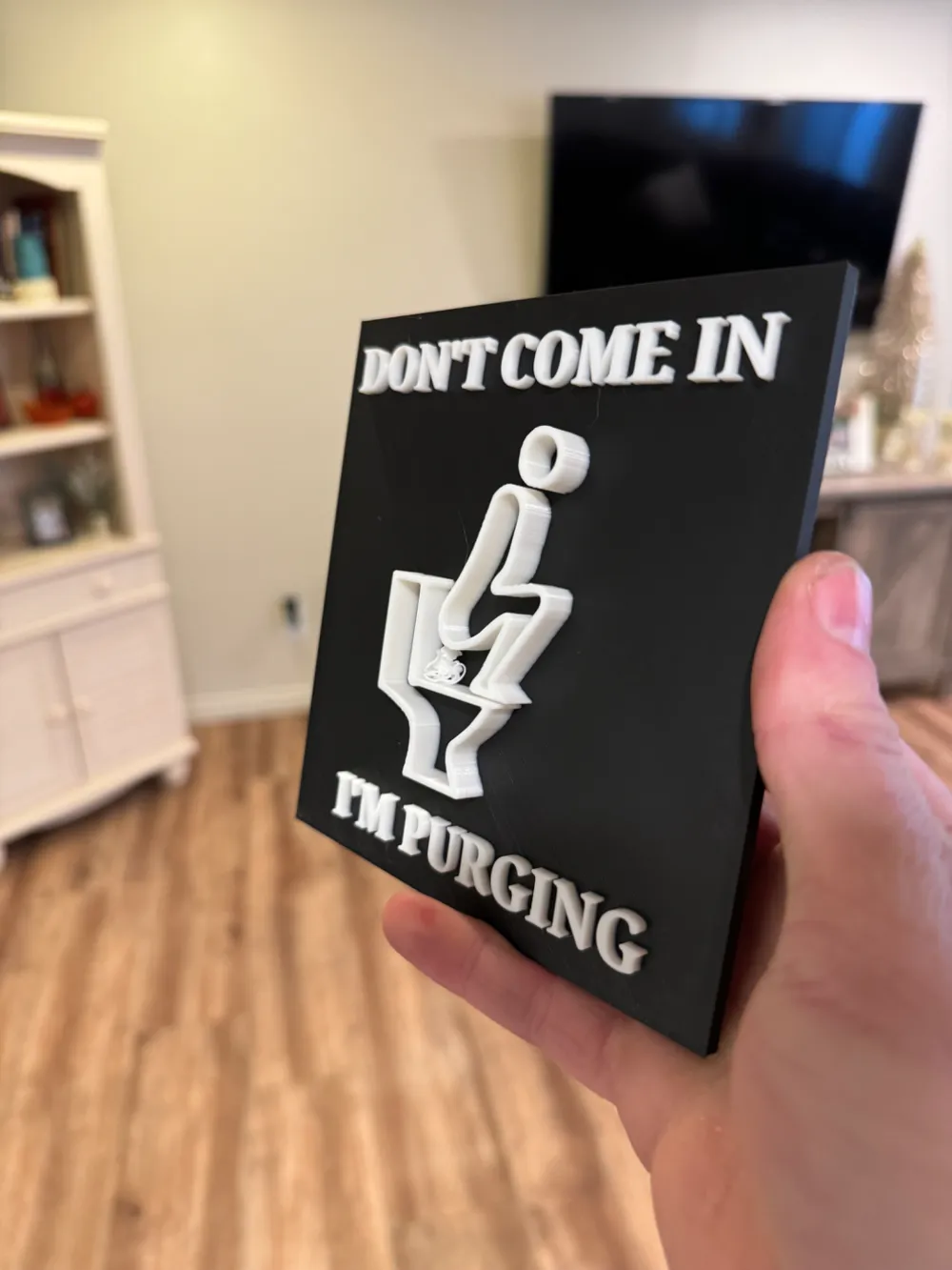I'm Purging Bathroom Sign by woolzy81 - MakerWorld