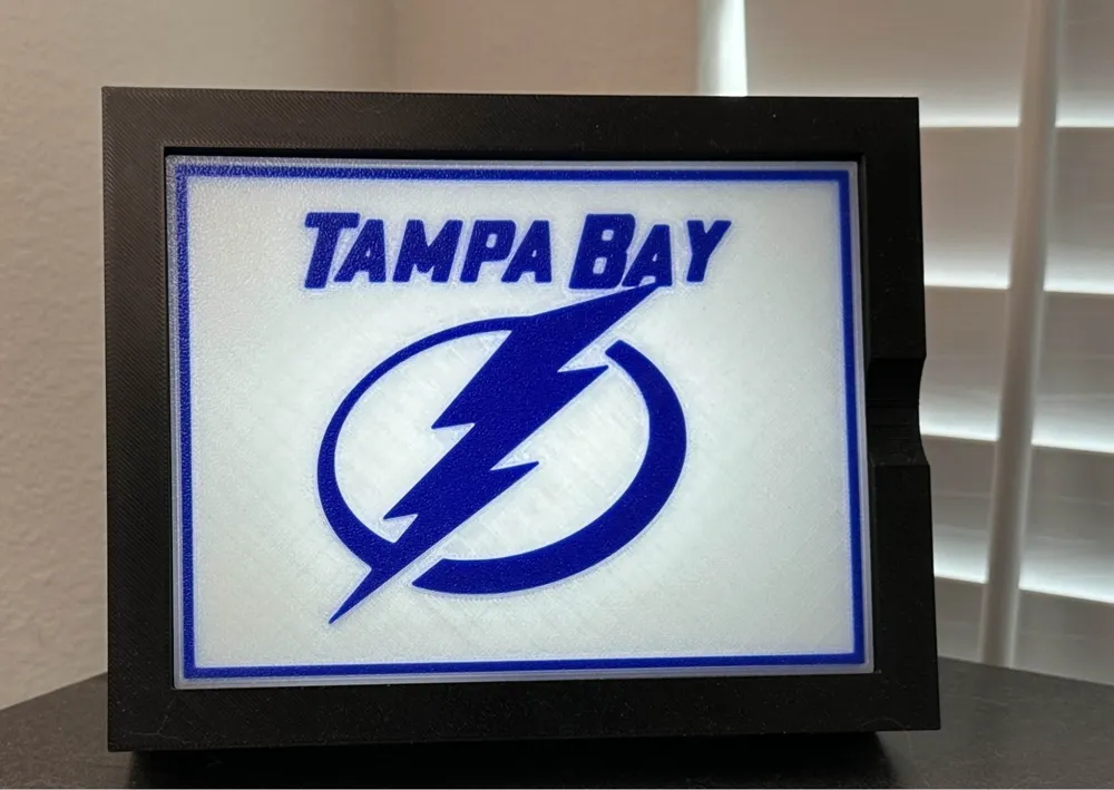 Tampa Bay Lightning Backlit Lithophane by Thomp Prints MakerWorld ...