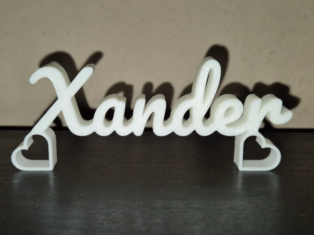 Xander Name Sign Display Decor - Free 3D Print Model - MakerWorld