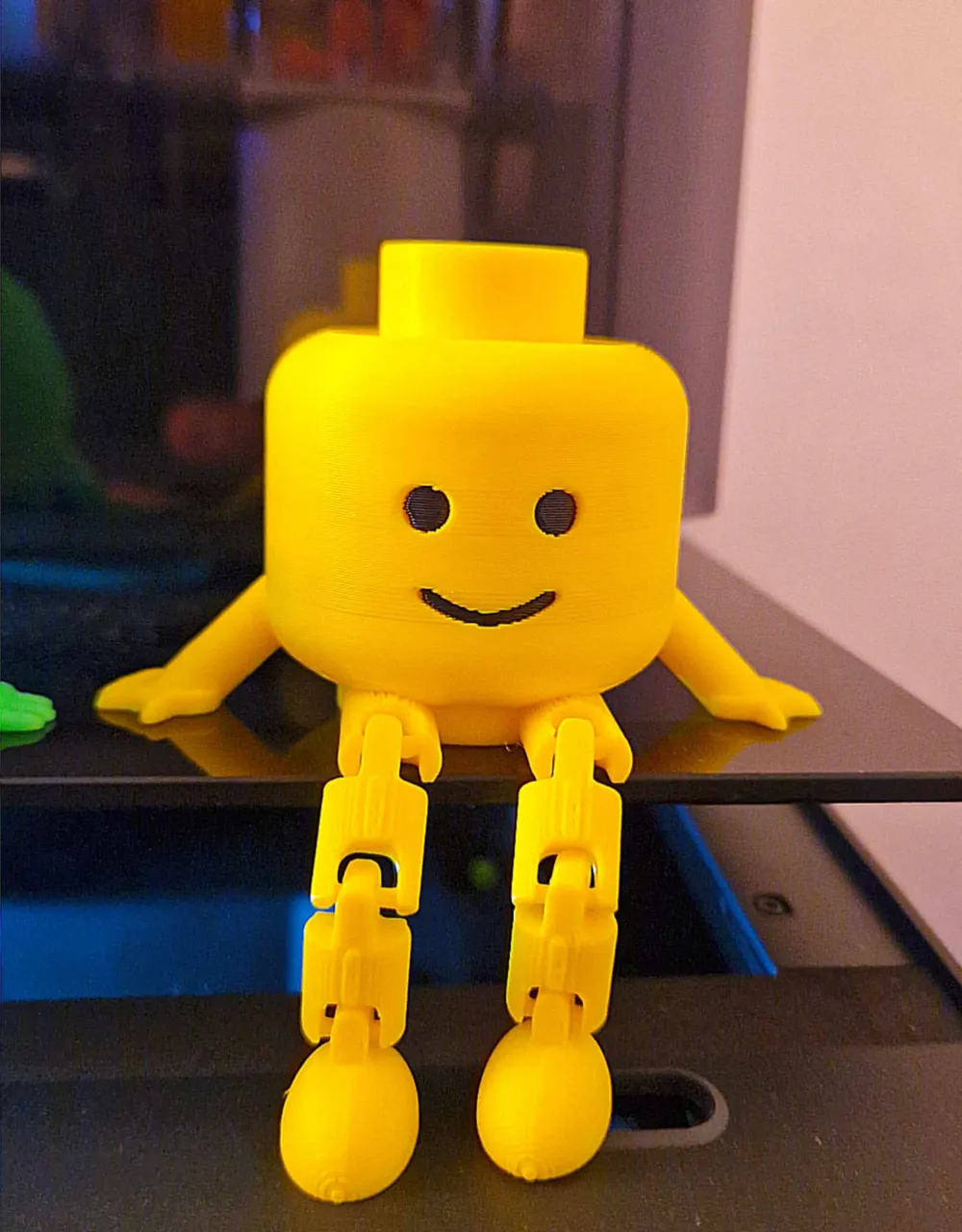 Brick Head Buddy - Articulated Flexi - Free 3D Print Model - MakerWorld
