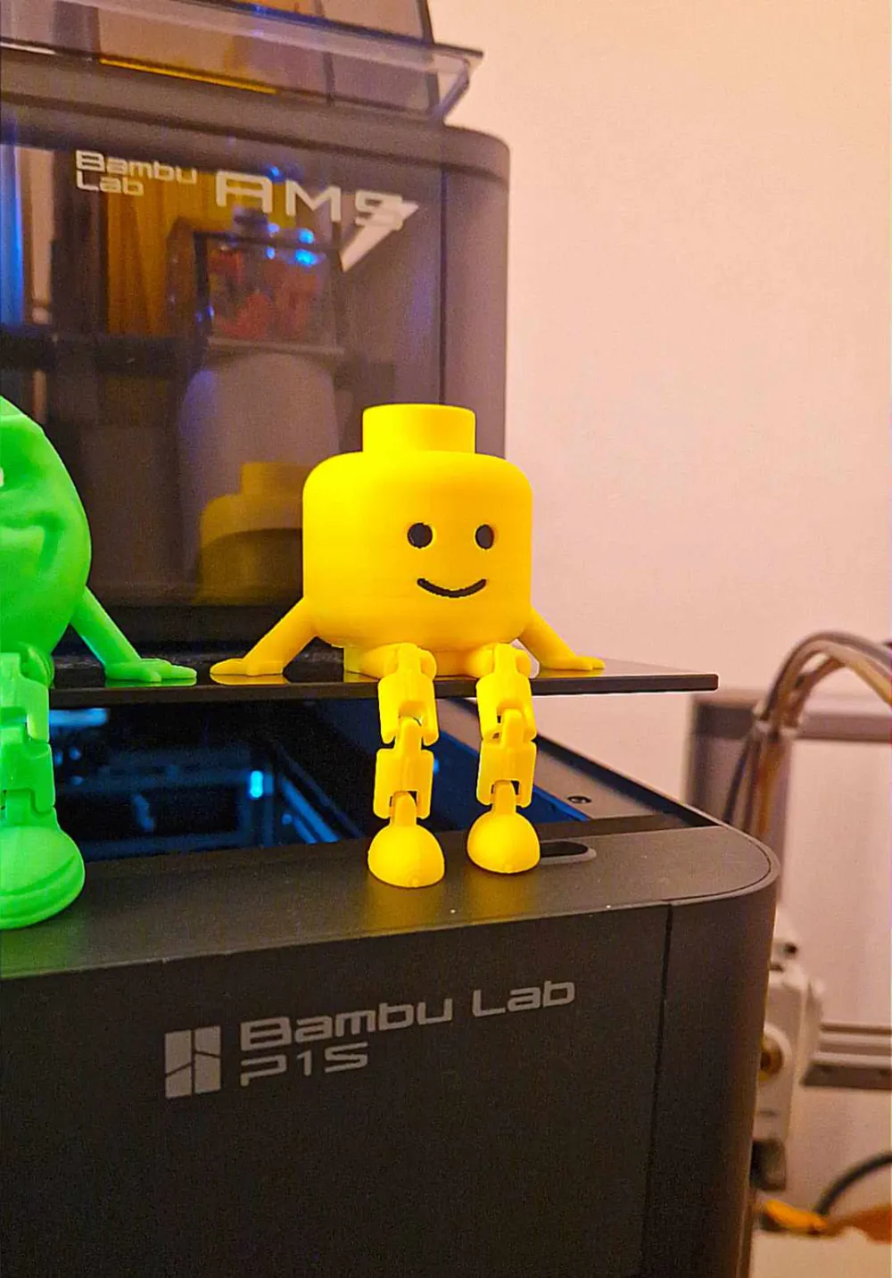 Brick Head Buddy - Articulated Flexi - Free 3D Print Model - MakerWorld