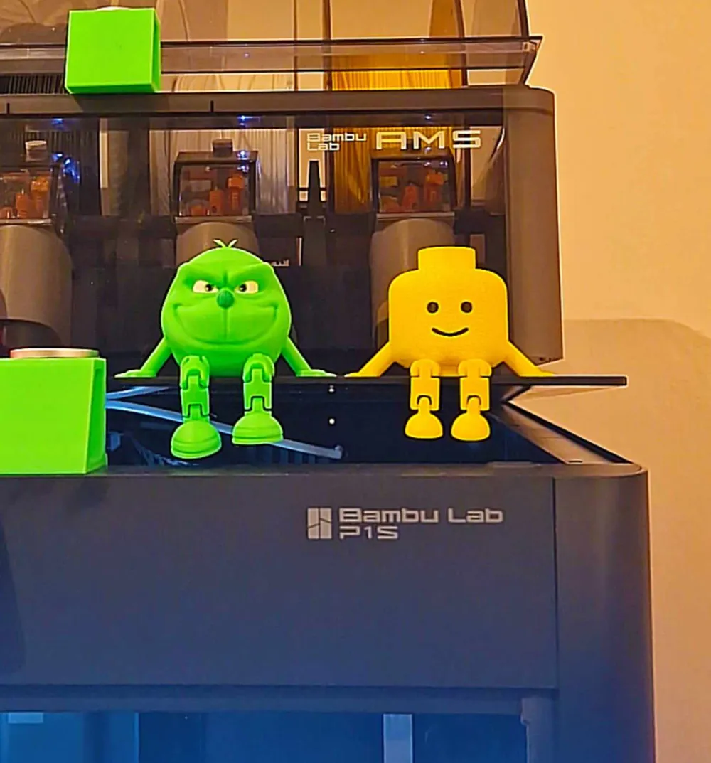 Brick Head Buddy - Articulated Flexi - Free 3D Print Model - MakerWorld