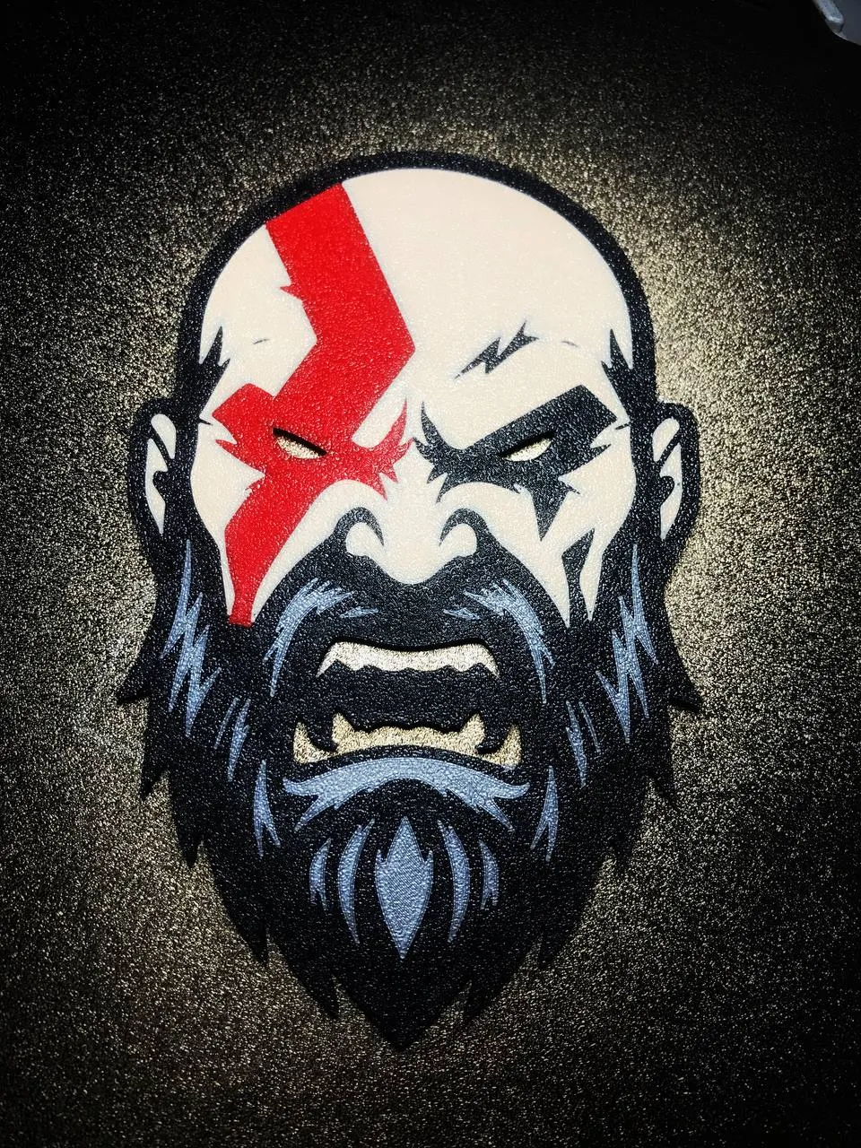 Kratos God Of War Wall Art and Keychan by JV3D - MakerWorld