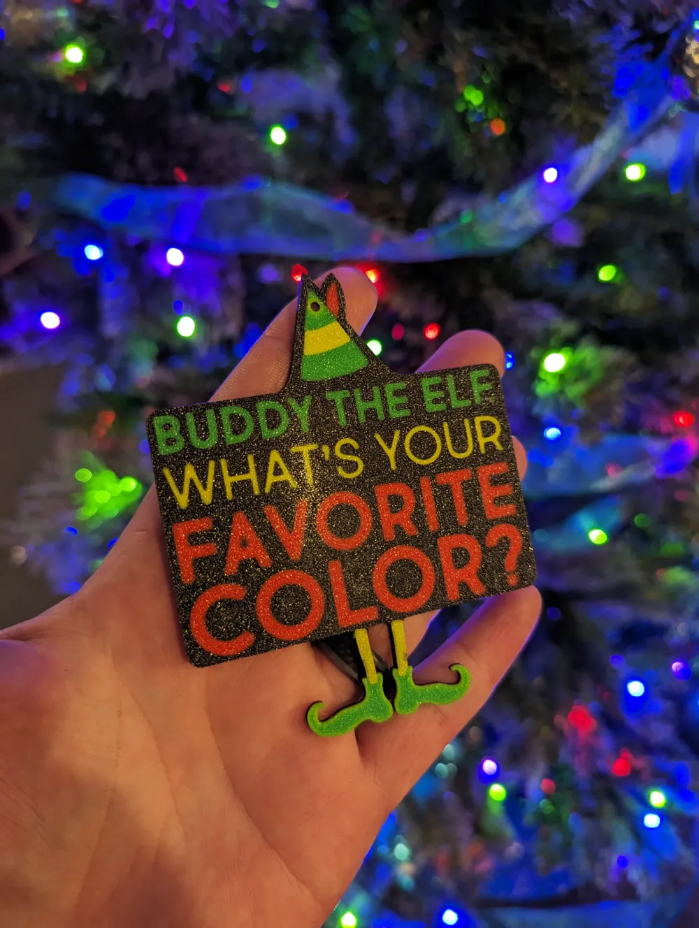Buddy The Elf What's Your Favorite Color Ornament by dakjones82 ...