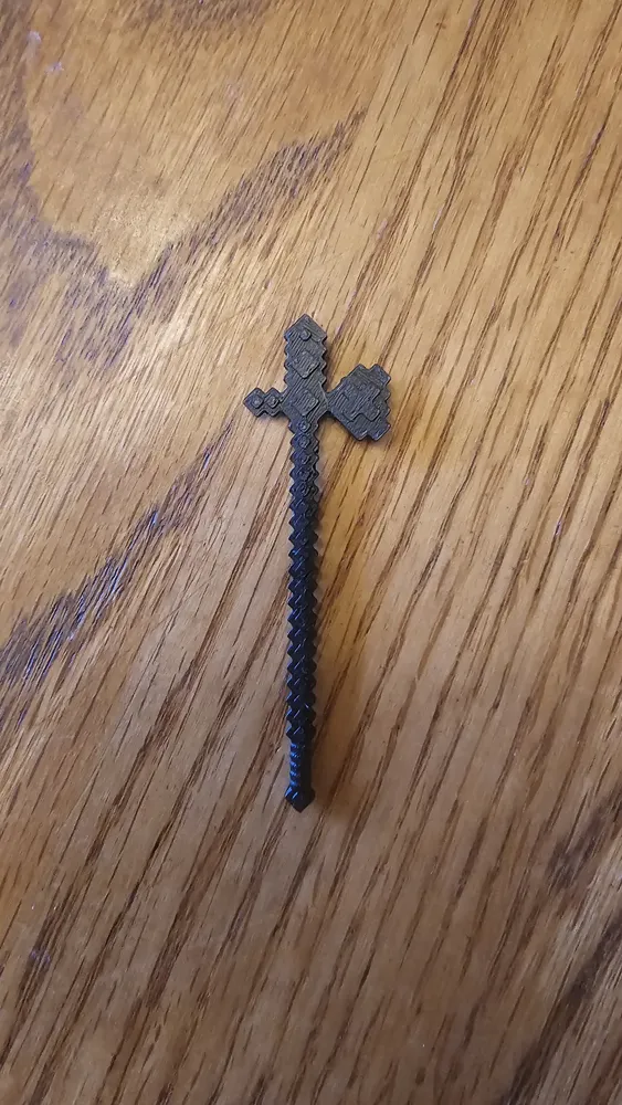 Minecraft Hellebarde für Block-Minifiguren – Kostenloses 3D-Druckmodell ...