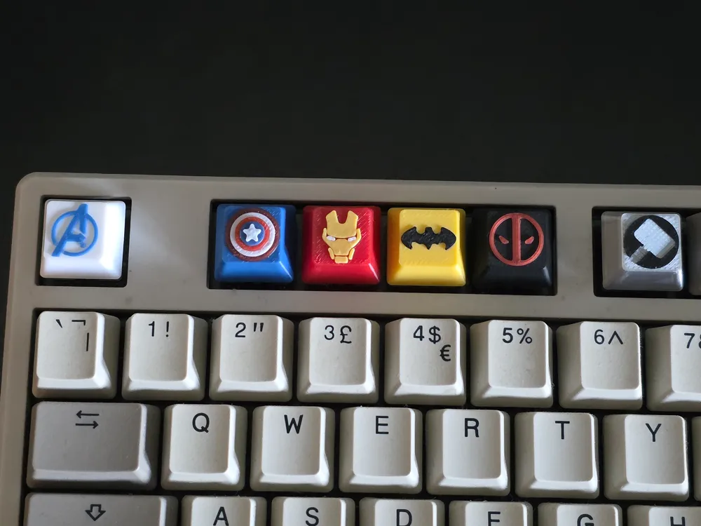 Marvel Avengers Keycaps Cherry MX - Free 3D Print Model - MakerWorld