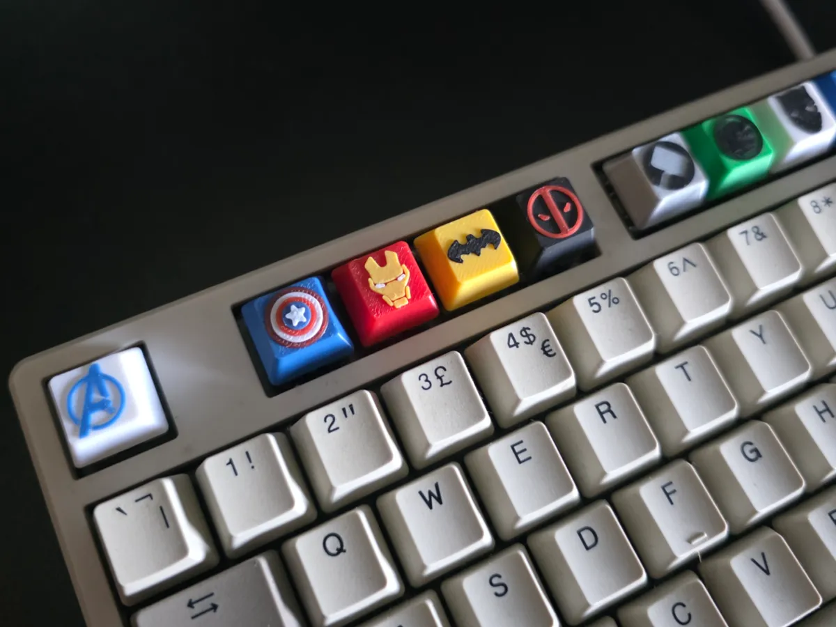 Capas de Teclas Marvel Avengers Cherry MX - Modelo gratuito para ...