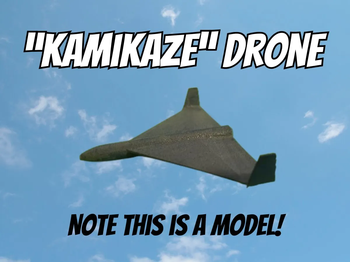 Iranian "kamikaze" drone - Free 3D Print Model - MakerWorld