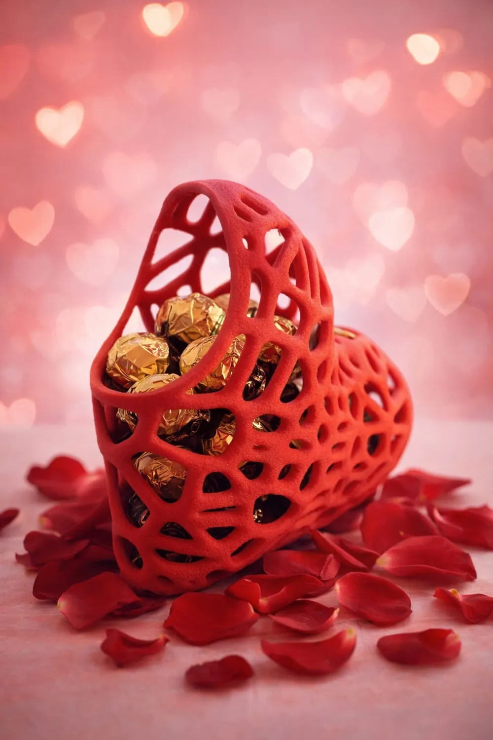 Voronoi Heart Sweet Box - Free 3D Print Model - MakerWorld