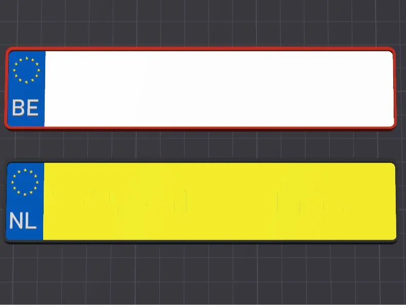 Customizeable European License Plate - Free 3D Print Model - MakerWorld