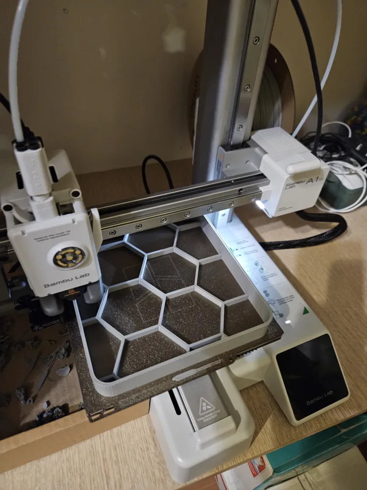 Configurable shelf riser with hexagon ribs - Free 3D Print Model ...