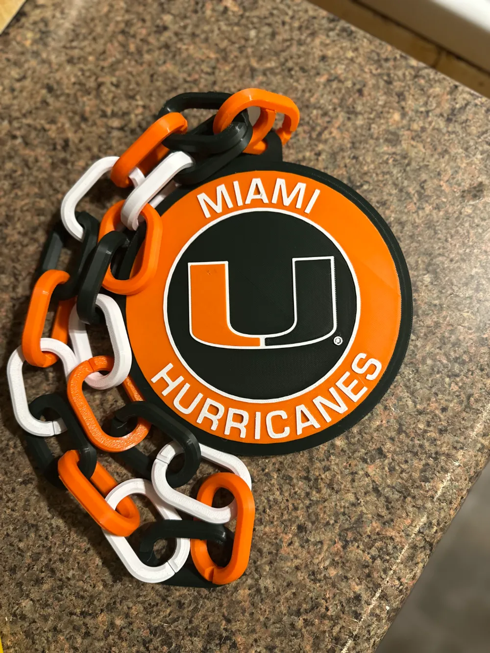 Miami Hurricanes Oversized Logo - Free 3D Print Model - MakerWorld