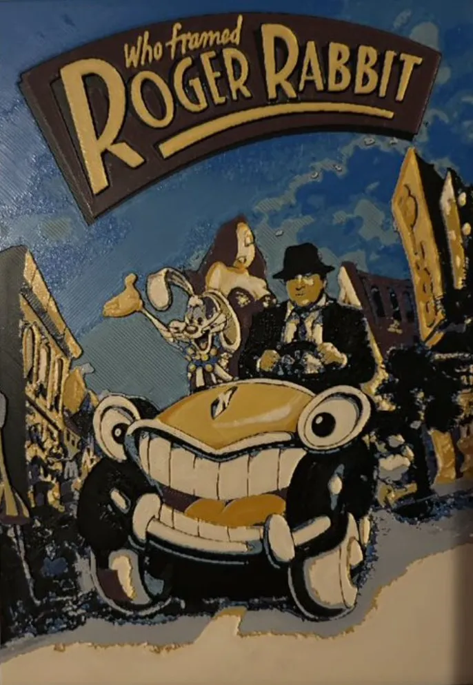 Hueforge Movie Poster - Roger Rabbit - by JoDau - MakerWorld