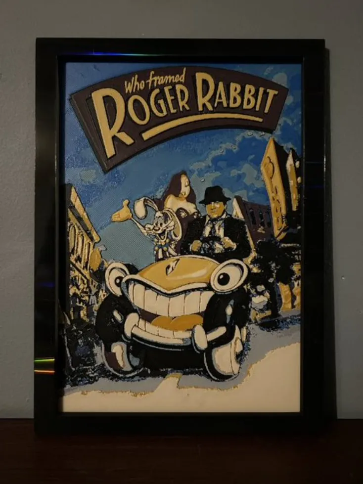Hueforge Movie Poster - Roger Rabbit - by JoDau - MakerWorld