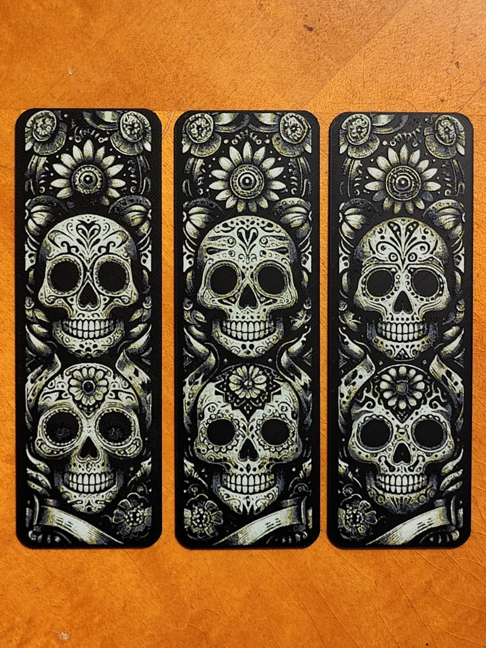 Mexican Day of the Dead Bookmark Set - Sugar Skull by Sarge MakerWorld ...