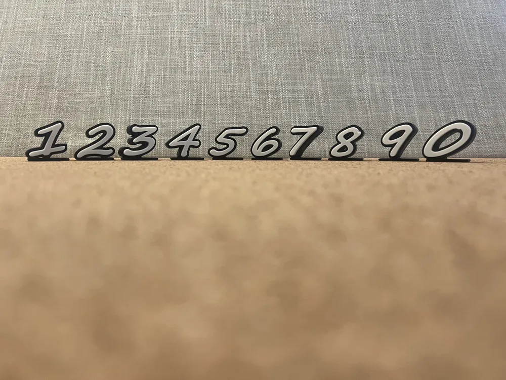 3d Name - Number Plate - Free 3D Print Model - MakerWorld