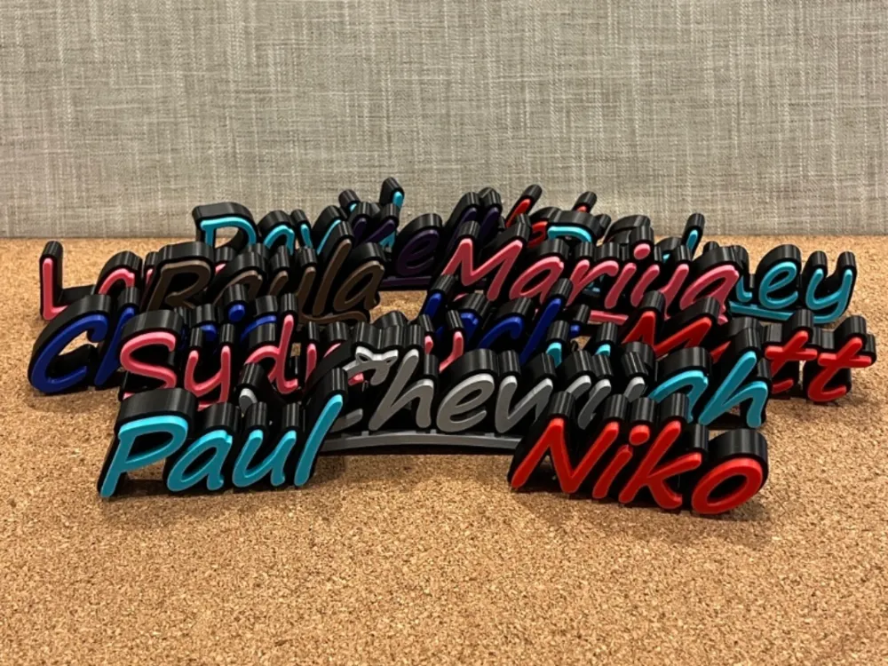 3d Name - Number Plate - Free 3D Print Model - MakerWorld