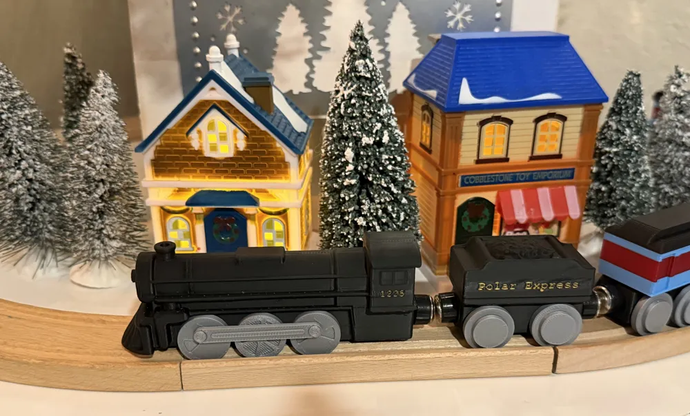The Polar Express Christmas Train wooden railway - Free 3D Print Model ...